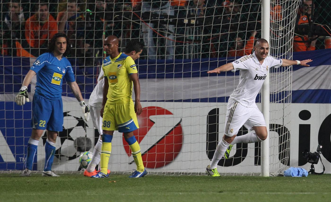 Apoel Nicosia-Real Madrid 0-3, Benzema e Kaka' ipotecano la semifinale ...