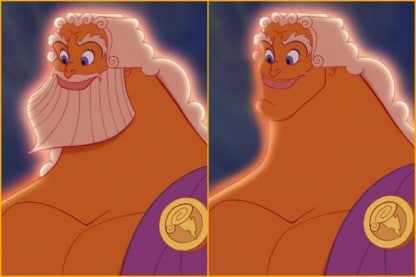 Effetto "Babbo Natale", i personaggi Disney con e senza barba (FOTO)