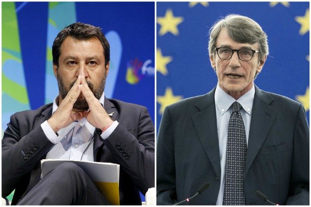 Matteo Salvini contro l'elezione di David Sassoli. Pd: "Prima gli ...