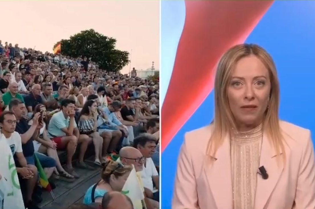 Il discorso a sorpresa di Giorgia Meloni al comizio di Vox: "È arrivato ...