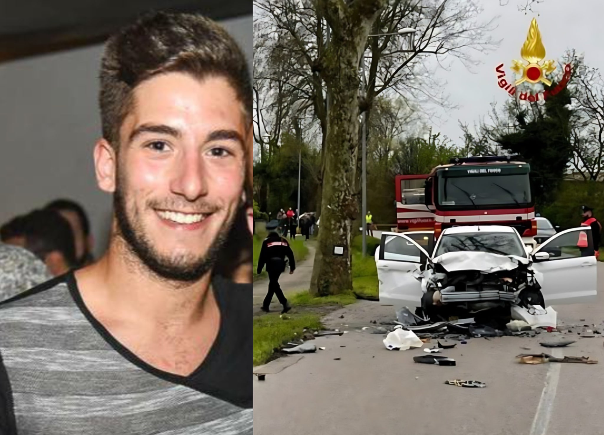Devis Marson muore in auto a 28 anni: le telecamere riprendono il ...