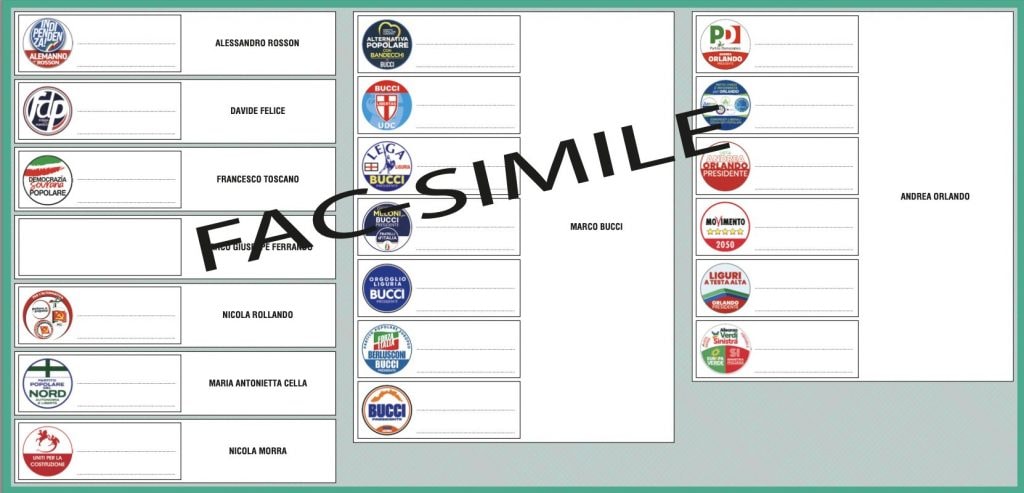 Elezioni Liguria 2024, il fac simile della scheda elettorale: simboli e ...