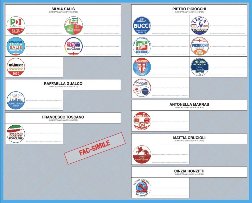 Elezioni a Genova 2025: date e orari, candidati, liste e come si vota