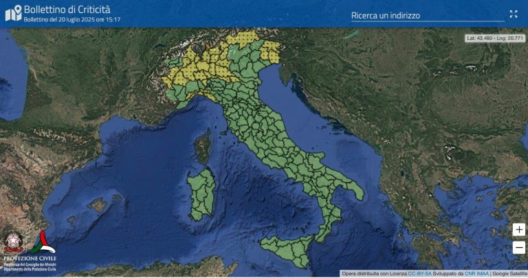 Maltempo, allerta meteo arancione e gialla per temporali e rischio idrogeologico 21 luglio: le ...