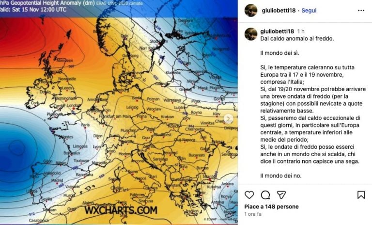Quando arriverà l'ondata di freddo polare sull'Italia: previste pioggia ...