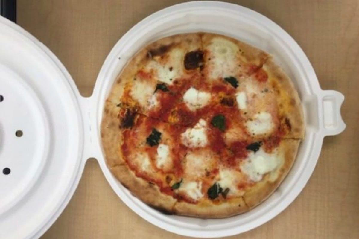 Ecco la prima scatola per pizze rotonda