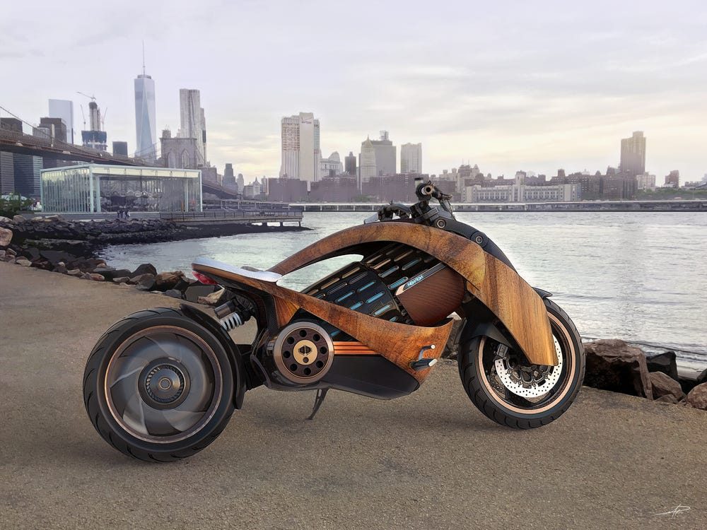 EV-1: la motocicletta elettrica in legno sarà sul mercato nel 2021