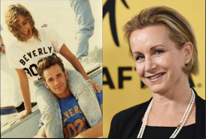 L'addio di Gabrielle Carteris a Luke Perry, Andrea Zuckerman saluta ...