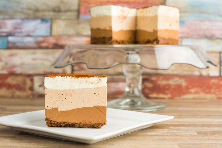 Chocolate Layered Mousse Cake: the no bake dessert that everyone will love