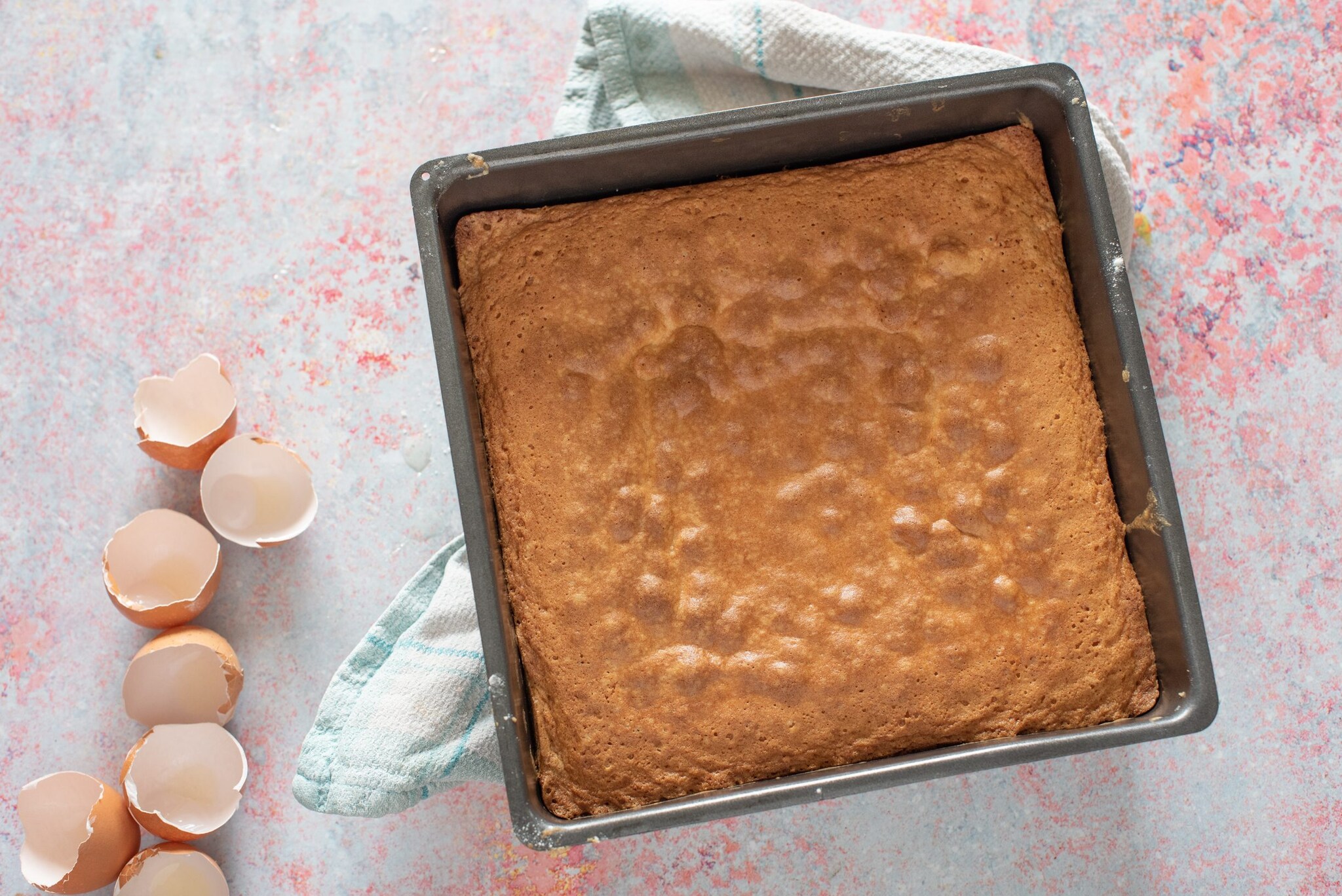 Paradise sponge cake bars: the recipe for a delicious dessert