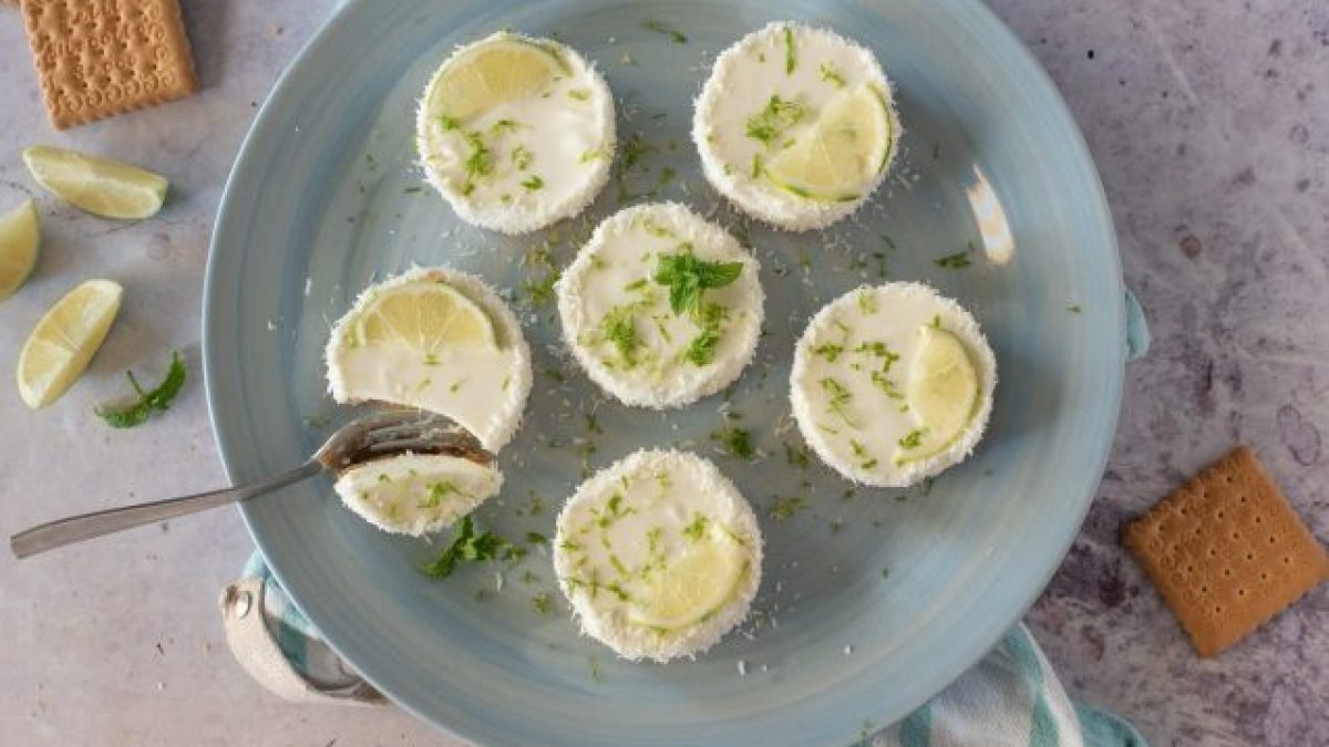 Mini lime cheesecake