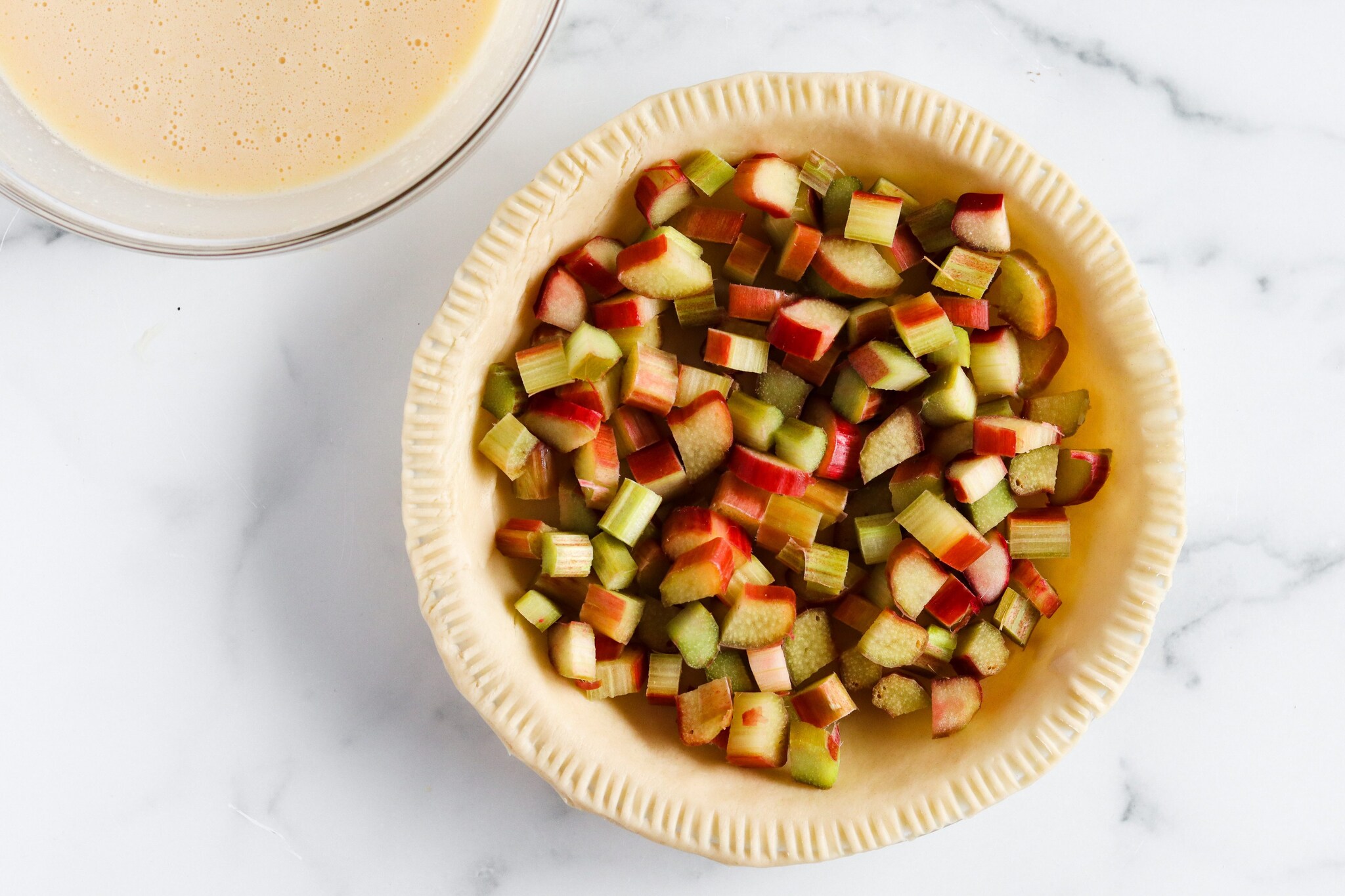 The Best Rhubarb Custard Pie