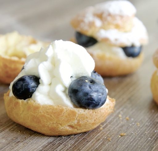 Blueberry Cream Puffs: A Light, Airy and Adorable Dessert Recipe