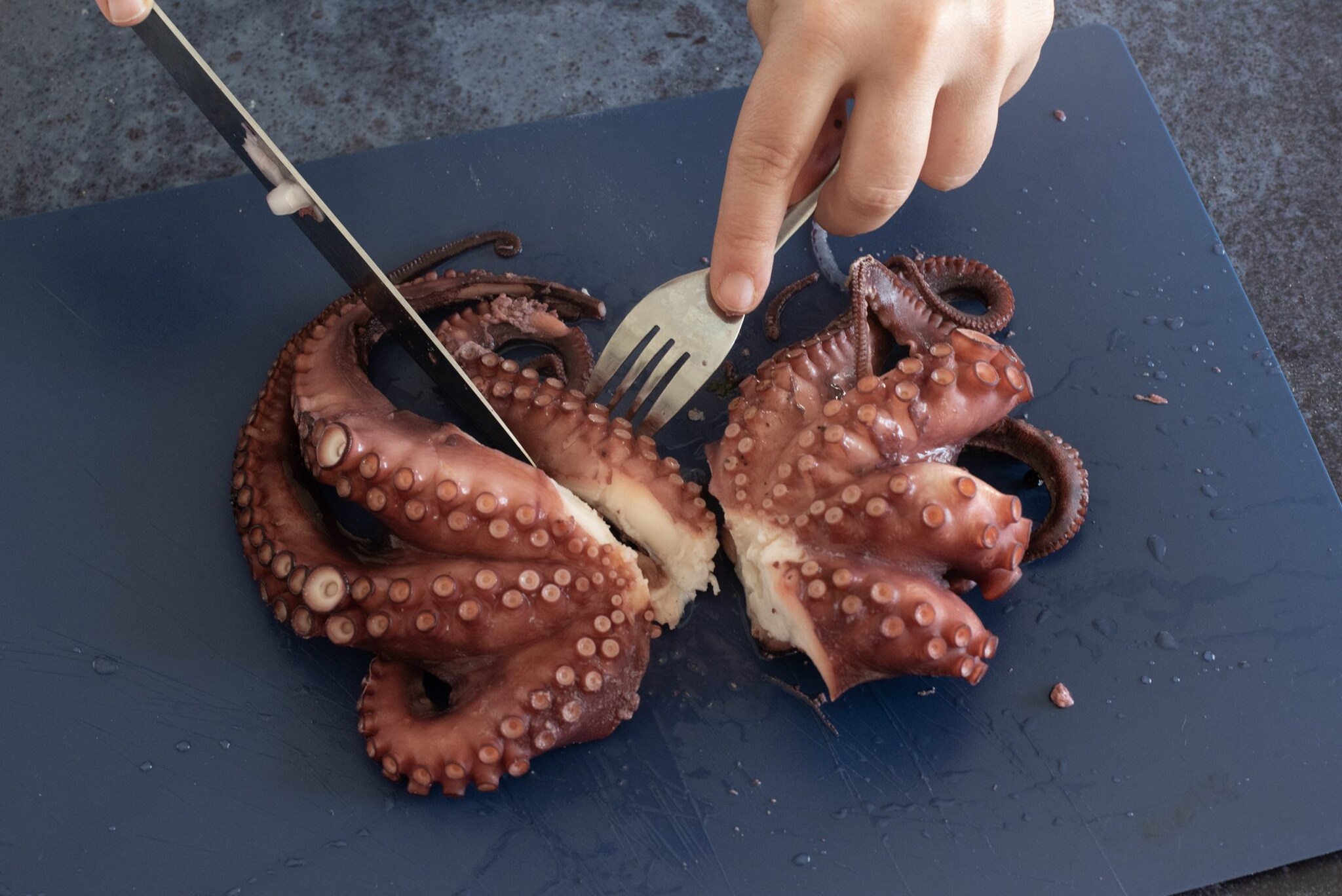 Pulpo Gallego: A Spanish-Style Octopus With Cherry Tomatoes
