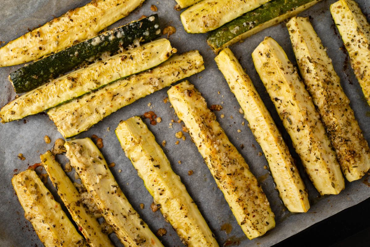 Easy Roasted Zucchini with Parmesan