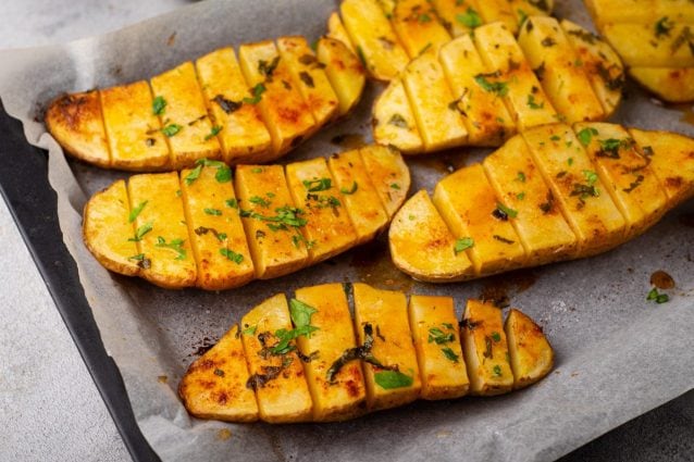 Scored Potatoes: the delicious alternative to baked potatoes