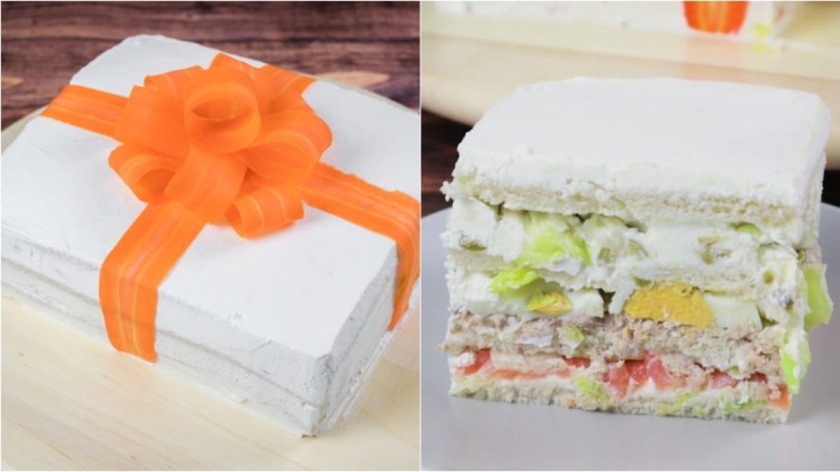 Birthday Present Sandwich Cake Recipe