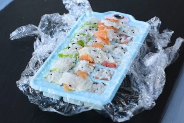How To Make Sushi in an Ice Cube Tray
