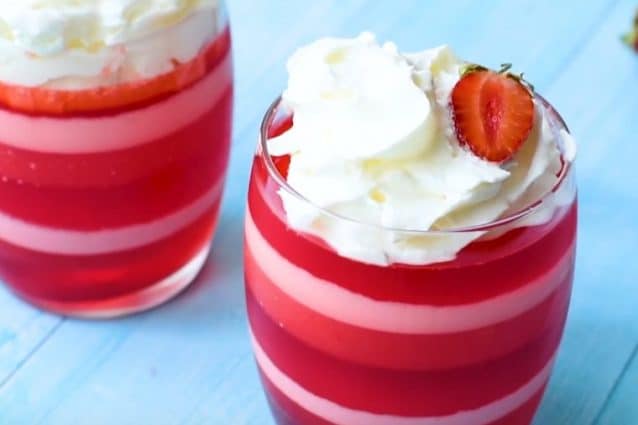 Strawberry Jello Parfait Recipe