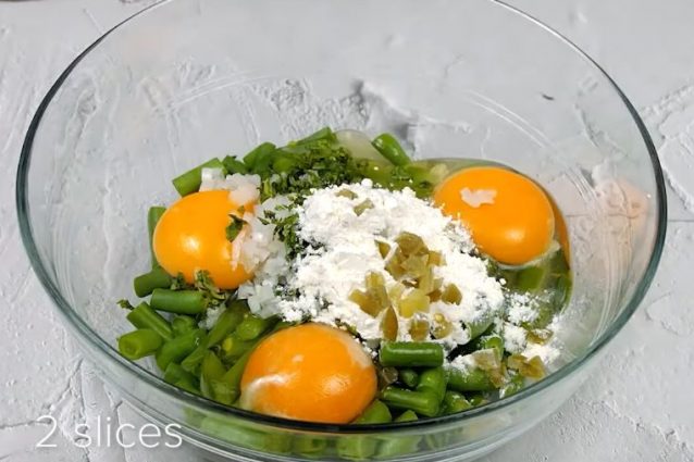 Green Bean Omelet Recipe