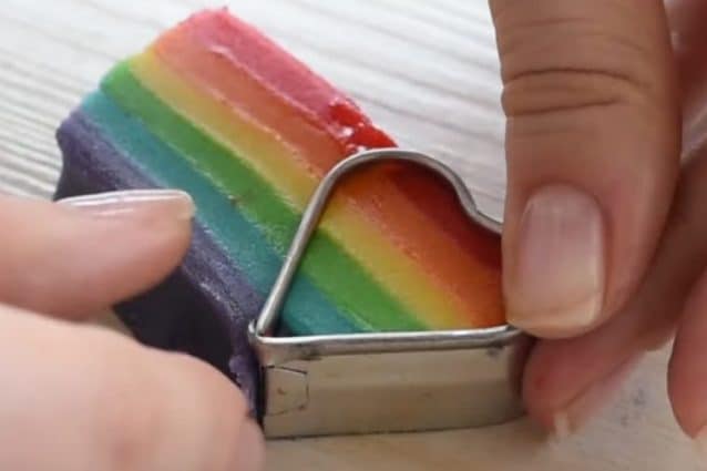 Rainbow Heart Cookies Recipe