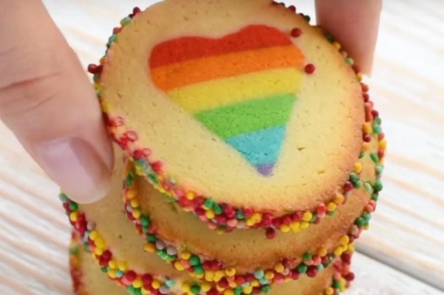 Rainbow Heart Cookies Recipe