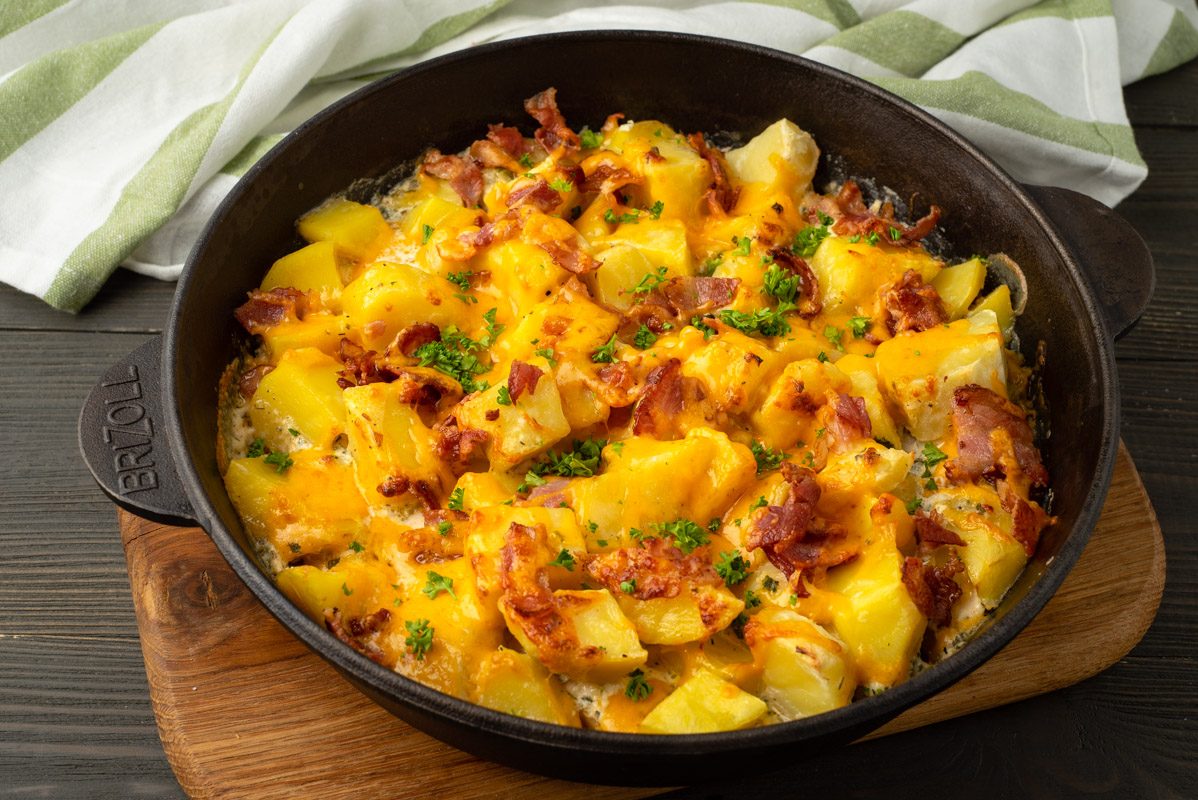 Baked Cheesy Ranch Potatoes Recipe