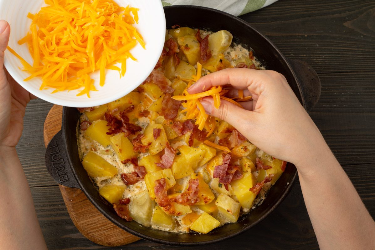 Baked Cheesy Ranch Potatoes Recipe