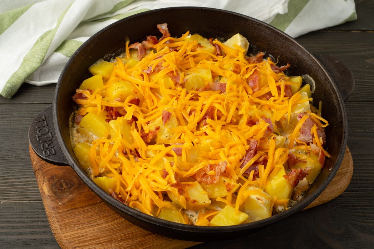 Baked Cheesy Ranch Potatoes Recipe