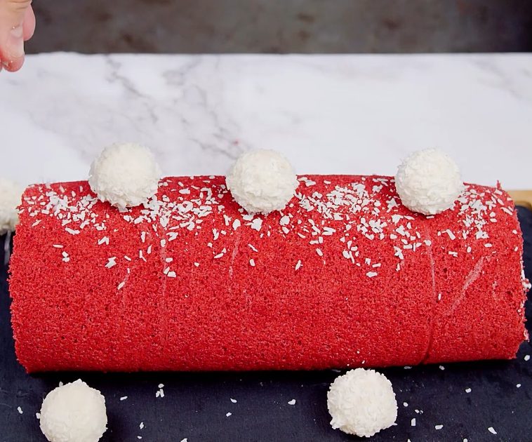 Red Velvet Cake Roll Recipe