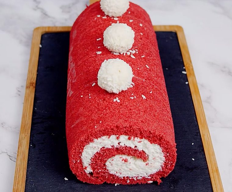 Red Velvet Cake Roll Recipe
