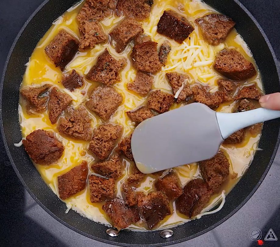 Onion Bread Frittata Recipe