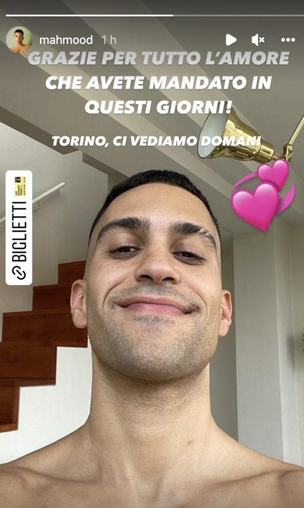 Il messaggio di Mahmood dopo l'Eurovision 2022: "Grazie per tutto l ...