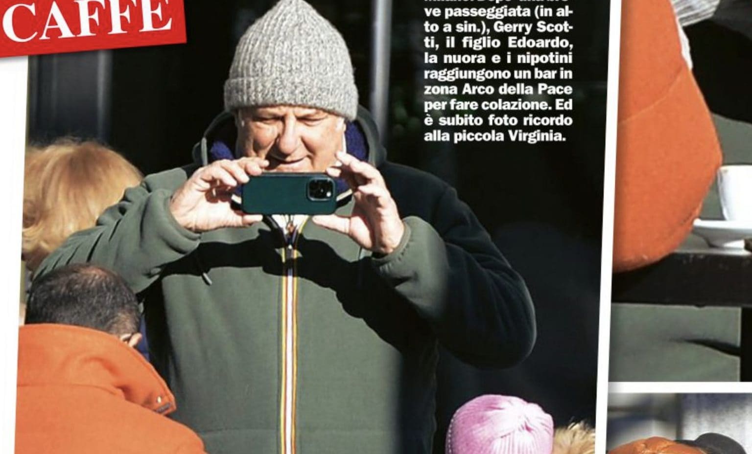 Gerry Scotti nonno felice: passeggiata con i piccoli Pietro e Virginia ...