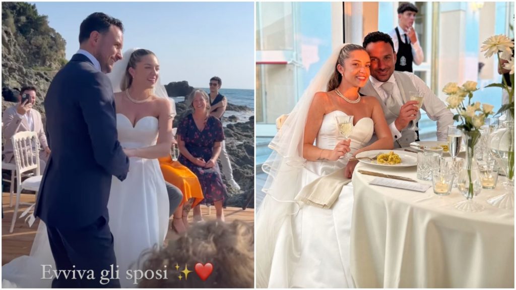 Massimiliano Carrara ha sposato la compagna Anna, le nozze in riva al mare con il fratello Damiano