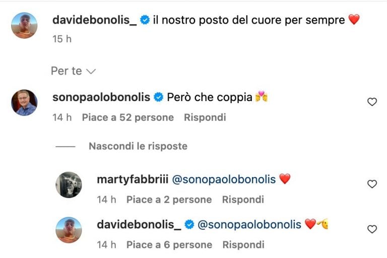 Davide Bonolis è fidanzato con Martina, arriva il commento di papà Paolo