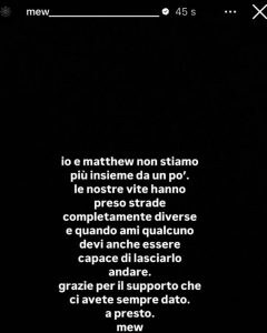Mew e Matthew di Amici si sono lasciati: "Quando ami qualcuno devi ...