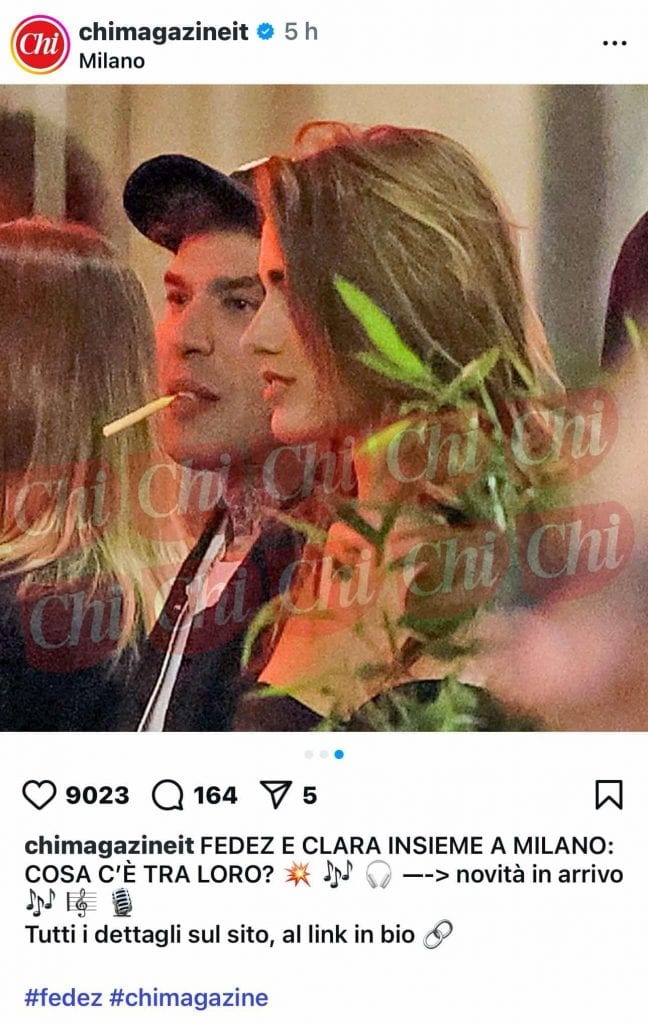 Fedez e Clara paparazzati di nuovo insieme: la verità sui loro incontri