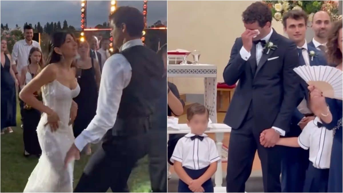 Giorgia Lucini e le nozze con Federico Loschi: lo sposo si commuove ...