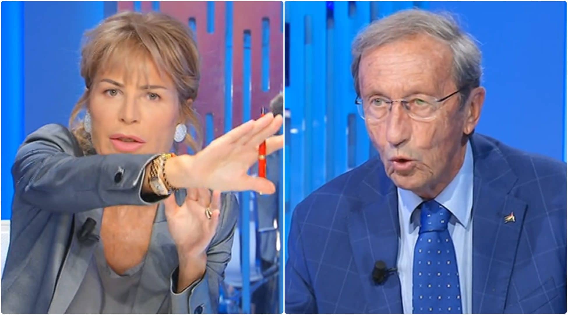 Lo scontro tra Lilli Gruber e Gianfranco Fini: "Conduco io", "Lei fa ...