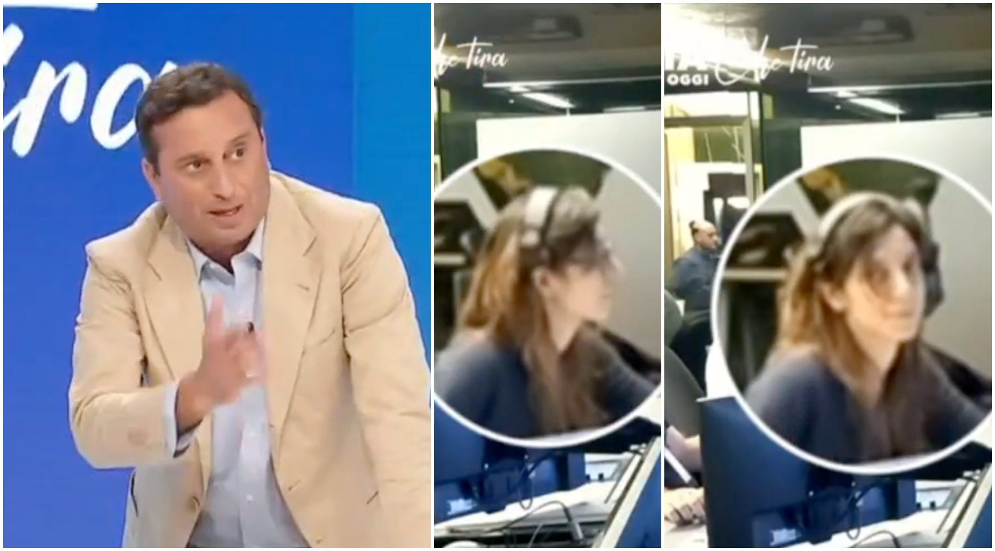 David Parenzo e Vincenzo De Luca vanno lunghi, l'intervento della regia ...