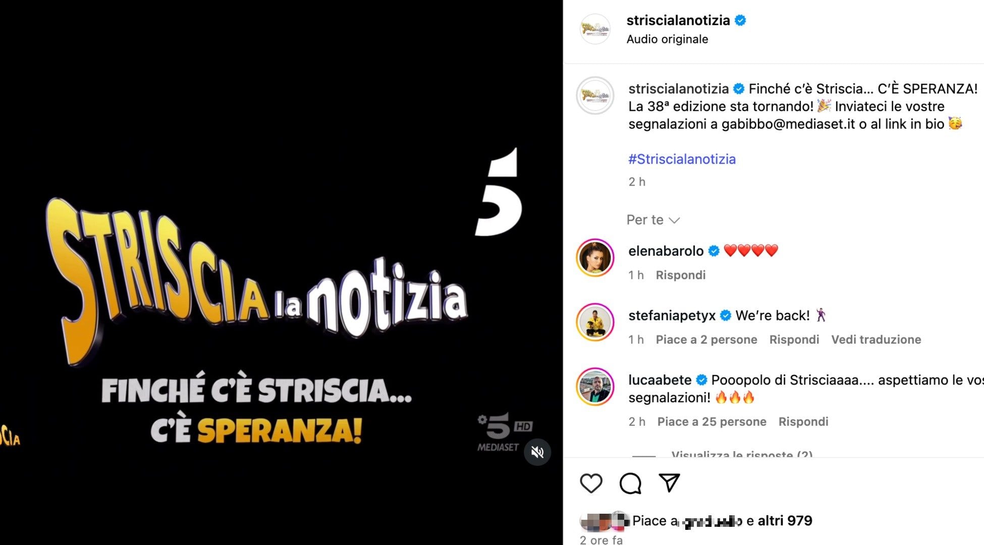 Il nuovo promo di Striscia la notizia, il tg di Antonio Ricci conferma ...