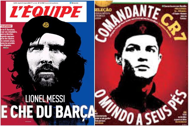Messi diventa Che Guevara su L'Equipe: era già successo a Cristiano Ronaldo