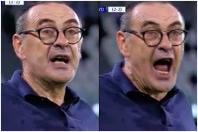 Maurizio Sarri, rabbia nel finale di Juventus-Lione: "It's a shame", "È ...