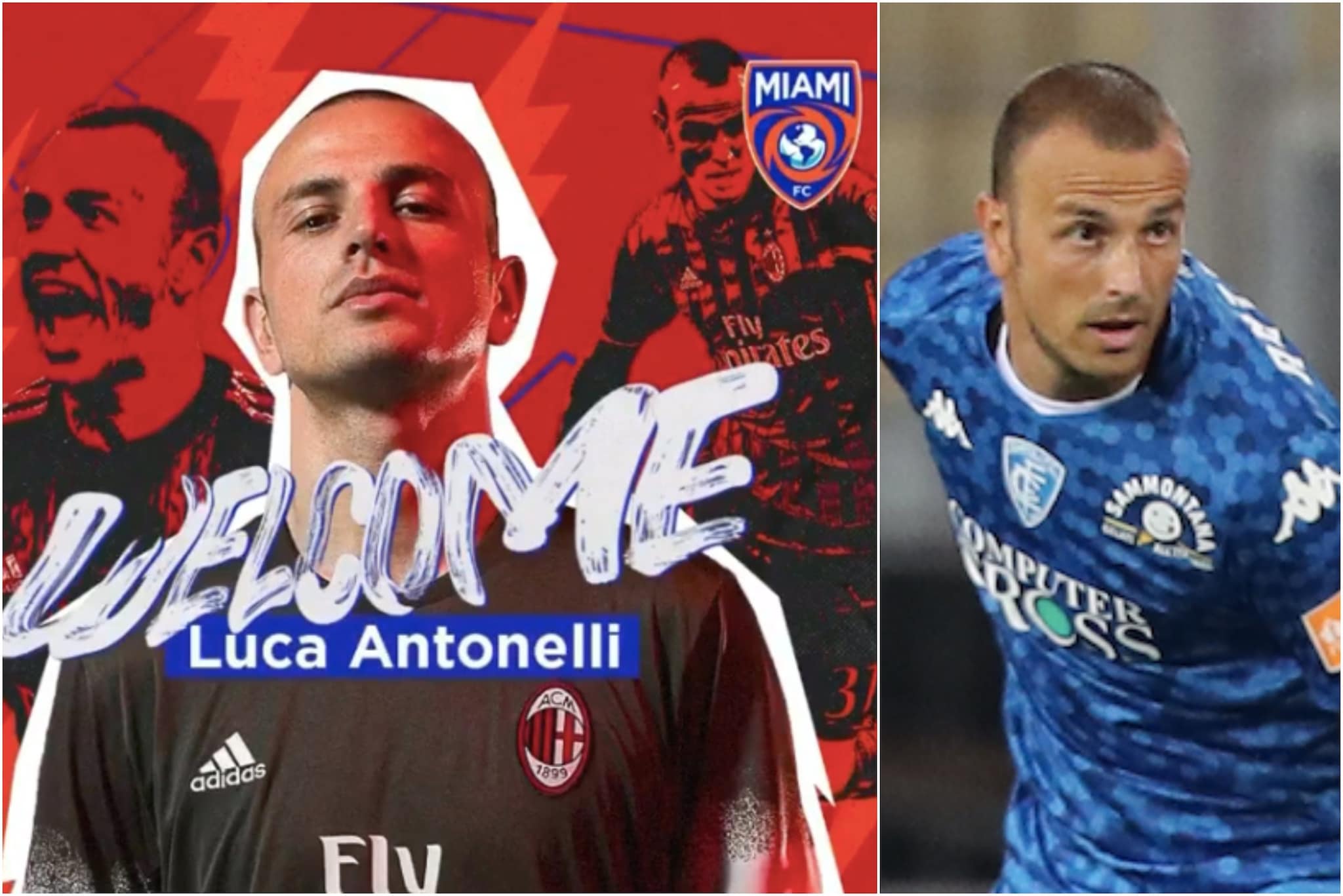 Luca Antonelli ha firmato con i Miami FC: l'ex Milan era svincolato