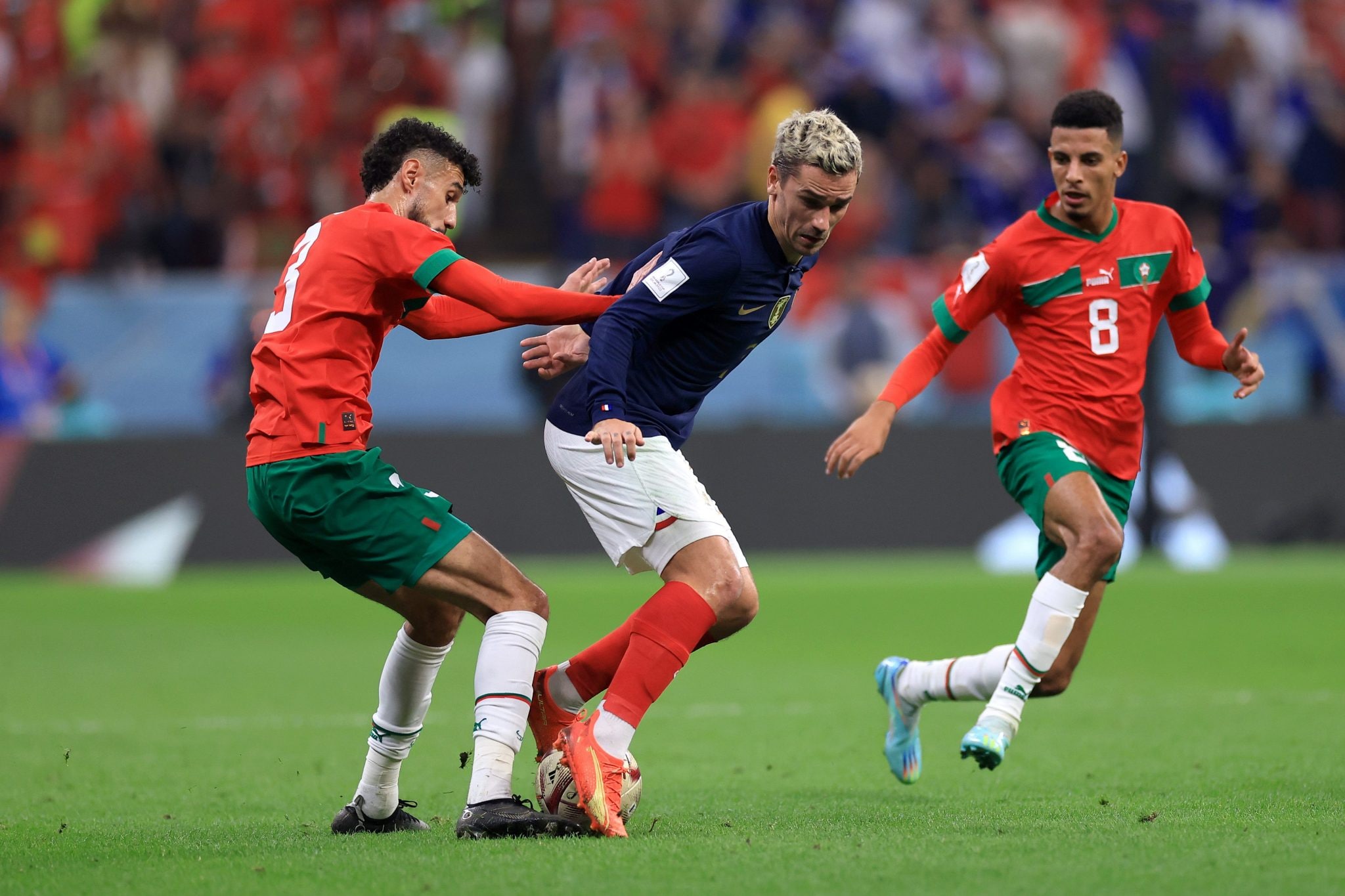Francia-Marocco 2-0, risultato finale: gol di Theo Hernandez e Kolo Muani