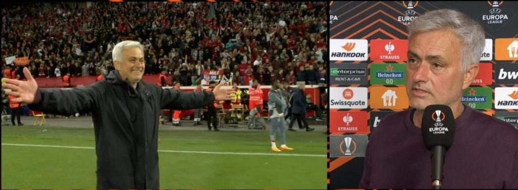 Roma in finale di Europa League, l'omaggio commosso di Mourinho: "È per ...