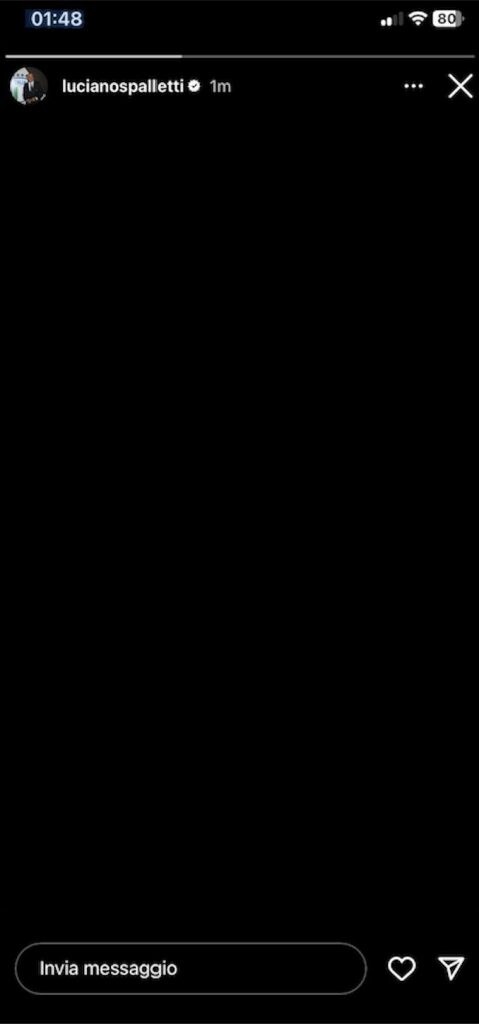 Spalletti dopo Napoli-Frosinone pubblica una storia enigmatica nella notte: poi cancella