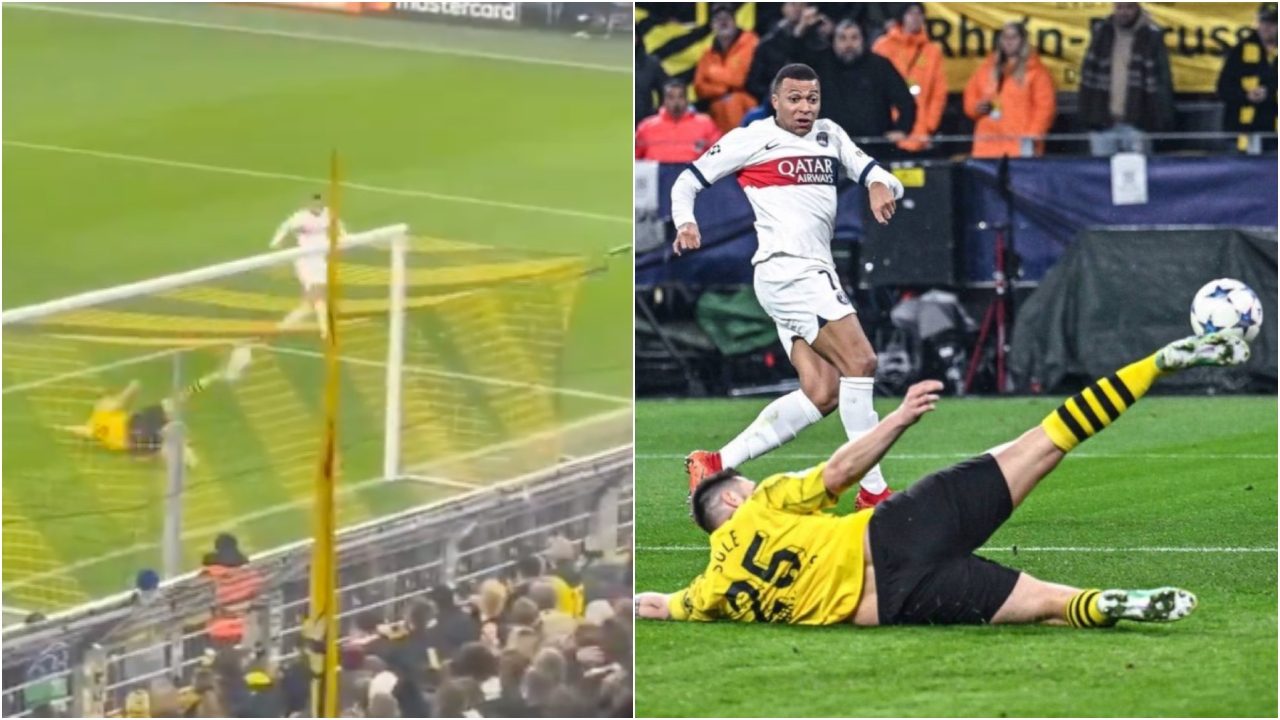 Il salvataggio di Süle su Mbappé è fenomenale da dietro la porta ...