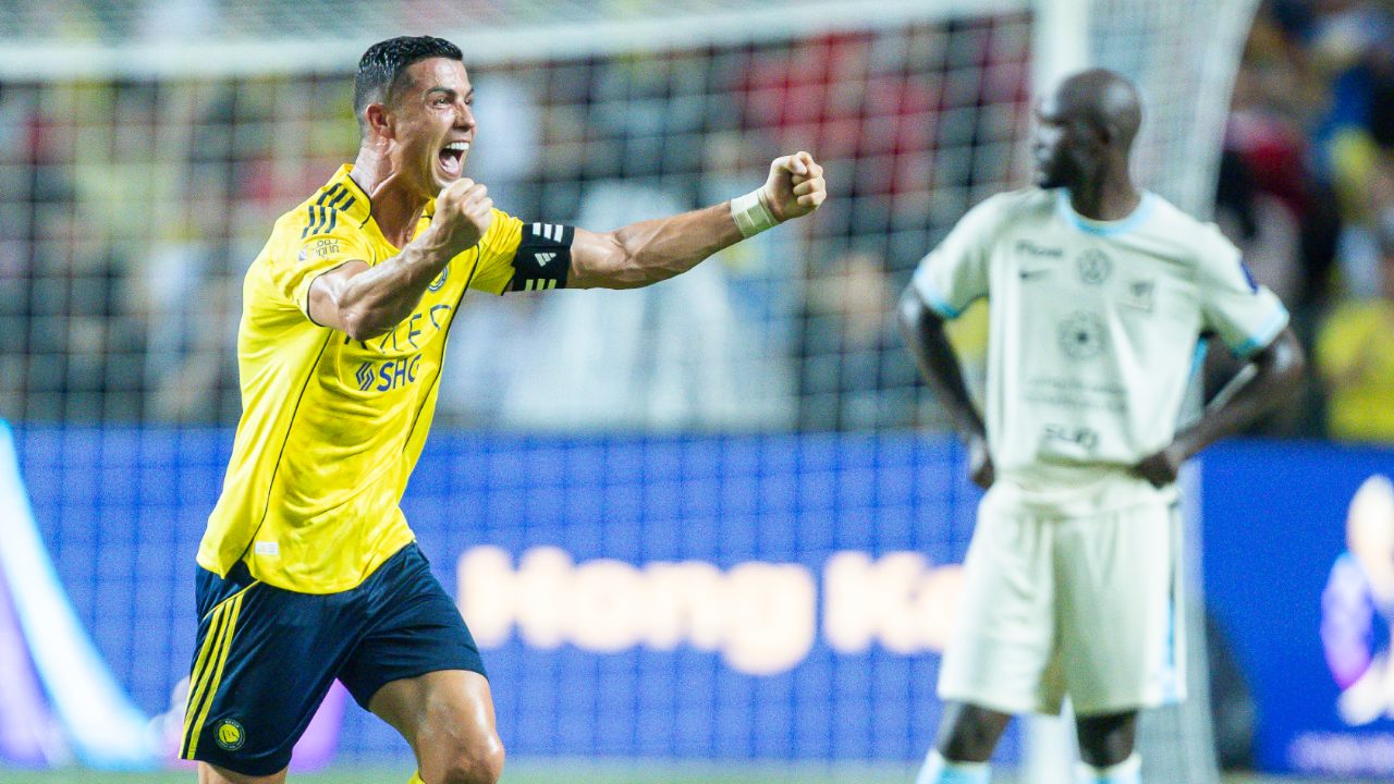 La sfrenata esultanza di Cristiano Ronaldo al gol di Joao Felix in ...